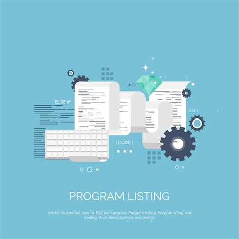Premium Vector Vector Illustration Flat Computing Background Programming Coding Web