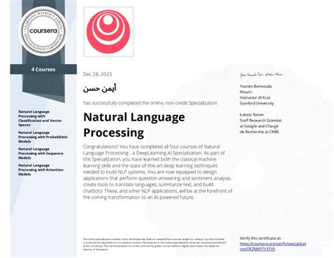 new certification nlp specialization from deeplearning ai ayman
