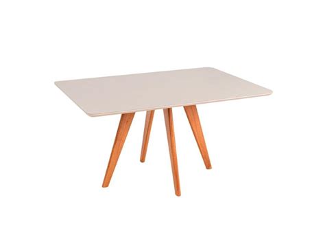 Mesa Retangular De 8 Lugares Com 180cm De Comprimento Mesa De Jantar Lais Off White Maschieto
