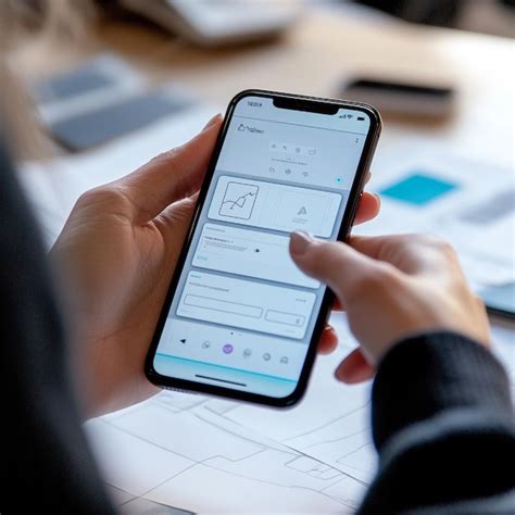 A Closeup Of A Designer Using User Feedback To Iterate And Improve The Apps Uiux Premium Ai