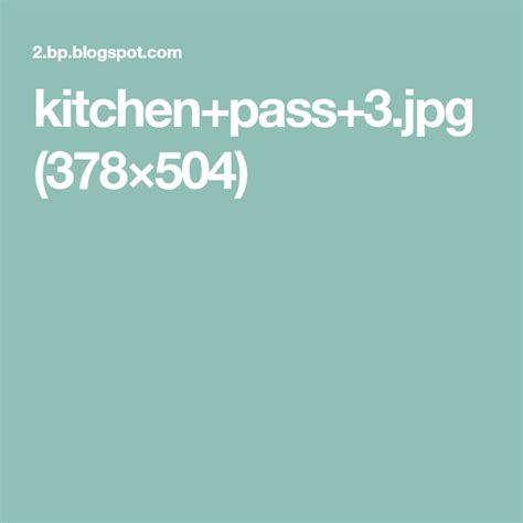 Kitchen Pass Kitchen