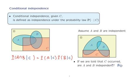 Probability L035 Conditional Independence Engineering Texts