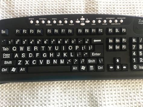 Klawiatura Zoomtext Large Print Keyboard 7965832300 Oficjalne