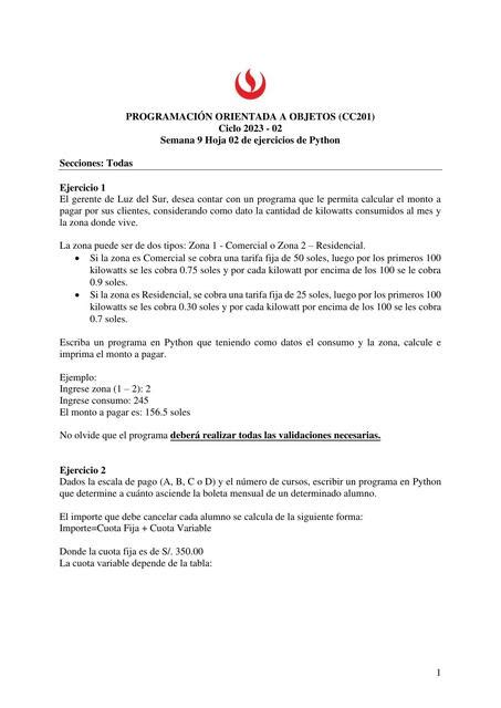 semana 9 hoja 02 de ejercicios de python recoba udocz