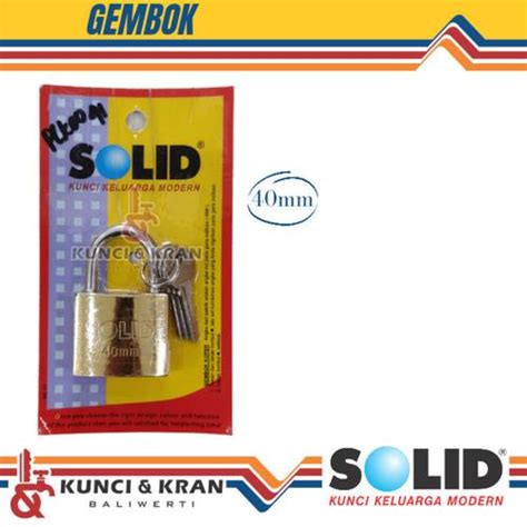 Jual Gembok Solid 818 40 Gp Gembok Pagar Rumah Gembok Sepeda Kota Surabaya Kunci And Kran