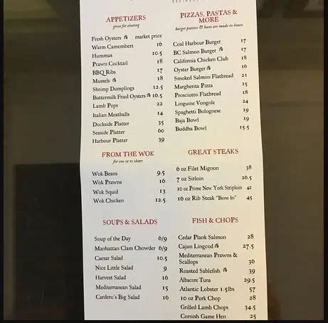 Carderos Menu Canada And Updated Prices 2023