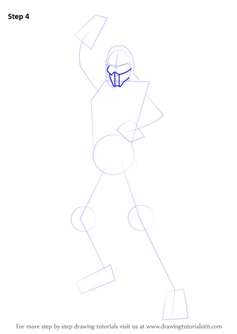 How To Draw Noob Saibot From Mortal Kombat Mortal Kombat Step By Step DrawingTutorials101 Com