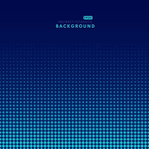 Abstract Green And Dark Blue Halftone Pattern With Copy Space