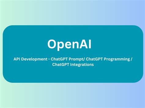 Chatgpt Api Integrationai Expert Upwork