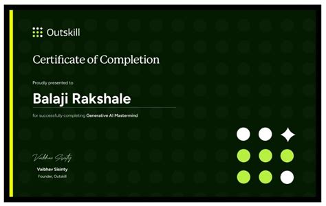 Generativeai Outskill Aiworkshop Continuouslearning Balaji R