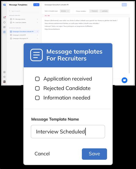 Feature Linkedin Message Templates Kanbox