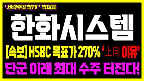 한화시스템 초거대세력 1월 추가 매집 플랜 공개 충격적 매수 이유 공개한화시스템 한화시스템 주가전망 한화에어로