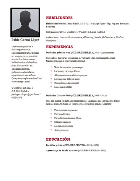 21 Plantillas De Curriculum Vitae En Pdf Para Rellenar Gratis Crear