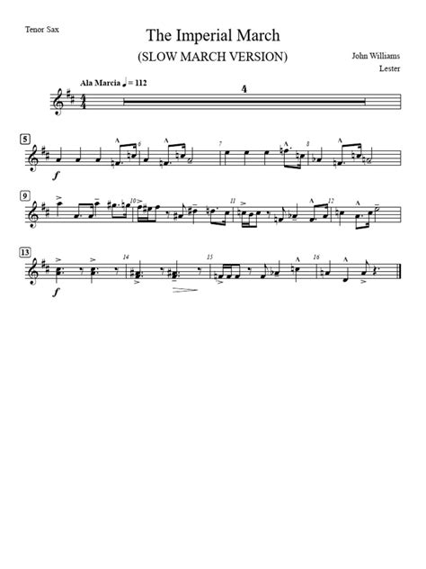 First 16 Bars Tenor Sax Pdf
