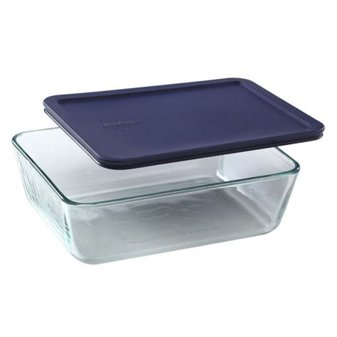 Refractario Rectangular De Vidrio Con Tapa Pyrex Storage Plus 2 6