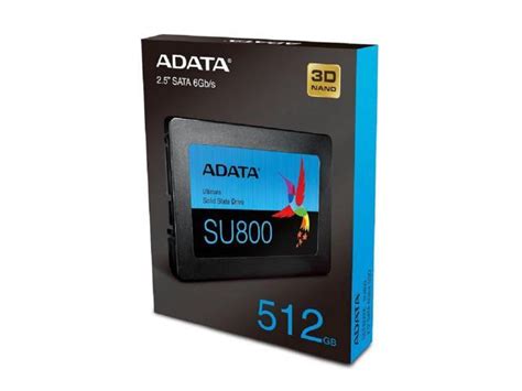 ADATA Ultimate SU800 512GB 3D NAND 2.5 Inch SATA-III Internal Solid ...