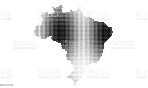 모자이크 도트 스타일의 그런지 질감이 있는 브라질 점선 지도 브라질에 대한 스톡 벡터 아트 및 기타 이미지 브라질 지도 정부 Istock