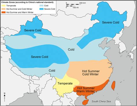 Five Climate Zones According To Chinas Standard 50 Download