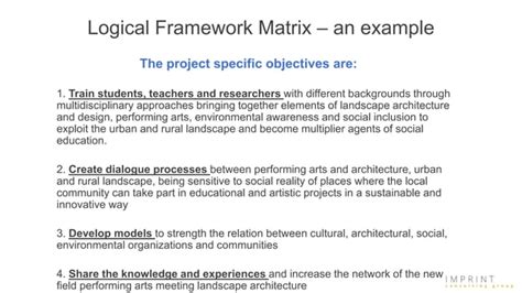 The Logical Framework Matrix Approach Lfma Pdf Business Business And Finance