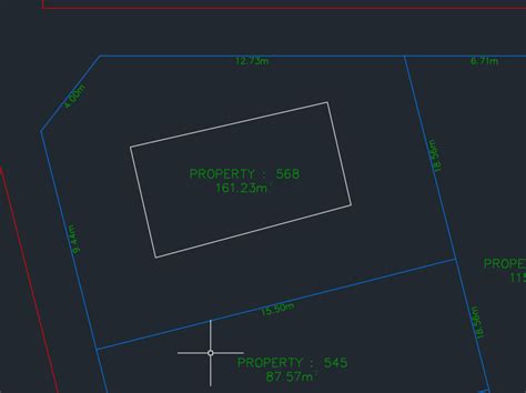 Dimensions Inside A Parcel Autodesk Community