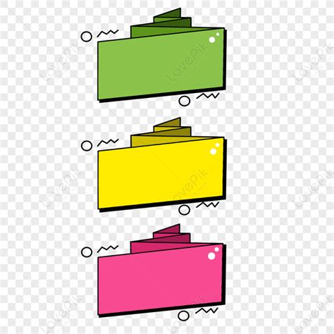 사각형 레이블 Ppt Png 일러스트 무료 다운로드 Lovepik