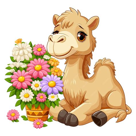 Premium Vector Cute Camel Vector Cartoon Illustration