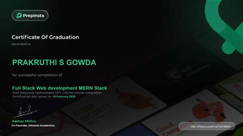 Certificatefull Stack Web Development Mern Stack1191638 Pdf