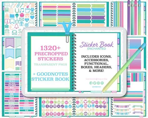 2020 Ultimate Digital Planner Pdf And Goodnotes Sticker Book Etsy