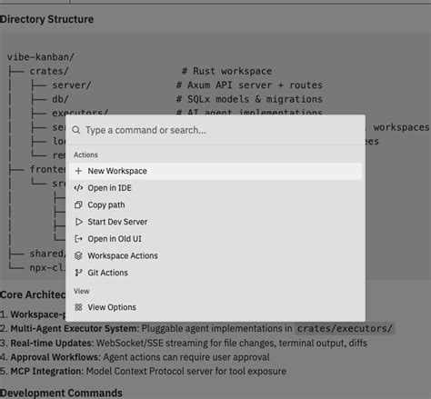 Command Bar Vibe Kanban