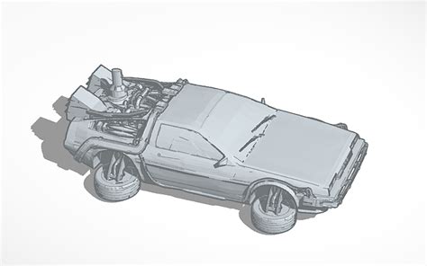 3d Design Dmc Delorean Bttf Tinkercad
