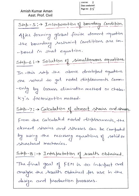 Finite Element Methods For Civil Engineering Introductionnotespdf