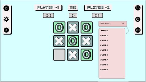 Artstation Ui Design Of A Game Name Tic Tac Toe
