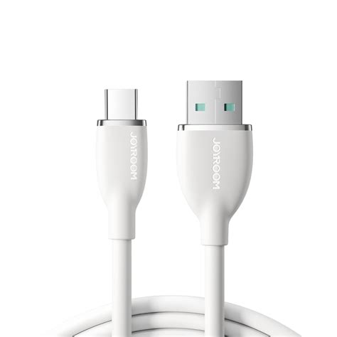 Joyro0m Sa29 Ac3 3a Usb To Usb Ctype C 액체 실리콘 고속 충전 데이터 케이블 길이 2m흰색