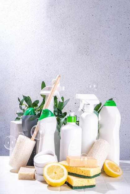Productos De Limpieza Orgánicos Foto Premium