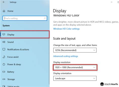 How To Change The Screen Resolution On Windows 10 StackHowTo