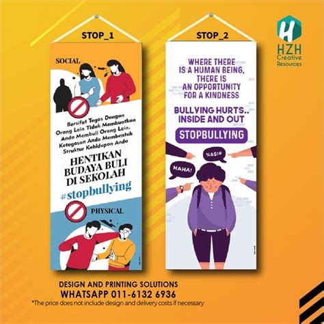 Bunting Kempen Tiada Buli Di Sekolah Shopee Malaysia