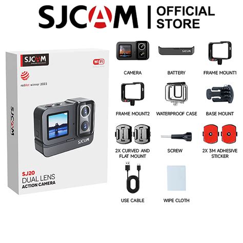 Sjcam Sj20 Action Camera Dual Lens 4k Dual Touch Screen 6 Axis Anti