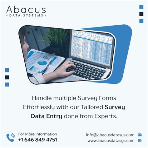 Abacus Data System On Linkedin Surveyformdataentry Surveydataentry