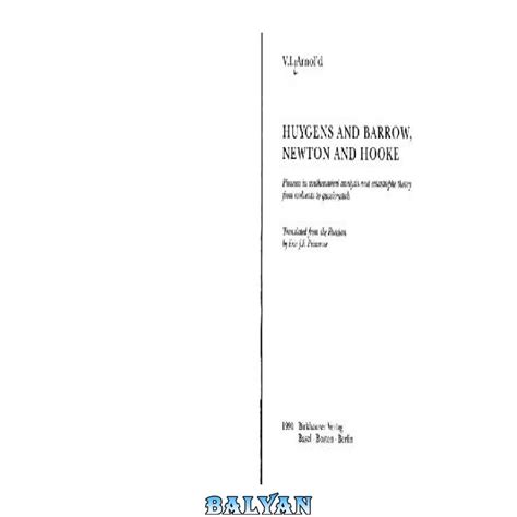 دانلود کتاب Huygens And Barrow Newton And Hooke Pioneers In