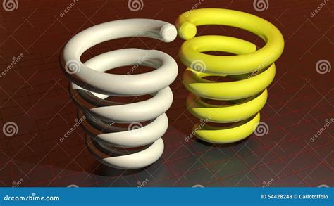Clockwise And Counterclockwise Springs Stock Illustration Illustration Of Engineering Strength