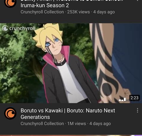 Boruto Just Keeps Carrying Crunchyroll Youtube 😭 Rboruto