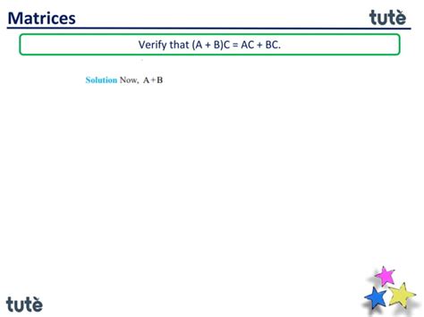 Matrices Multiplication Of Matrices Pptx