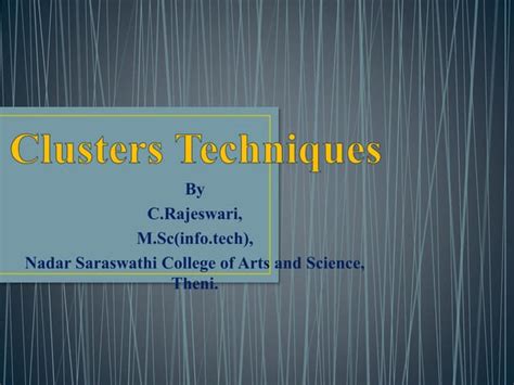 Birch Algorithm With Solved Example Pptx