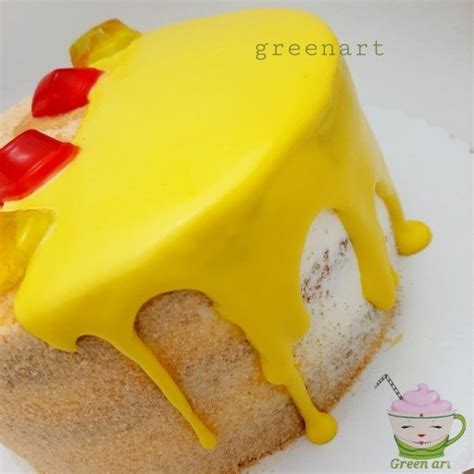 خرید و قیمت کیک رنگی کیک تولد سادهکیک زرد کیک تولد رنگی کیک خامه