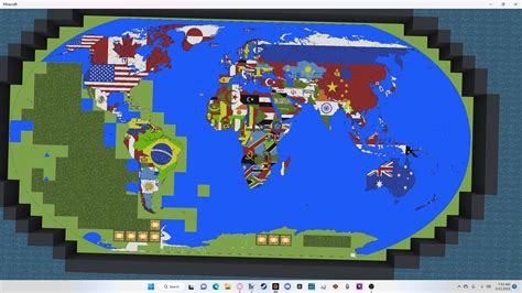 Minecraft World Flag Map 6 Months Of My Life R Minecraft
