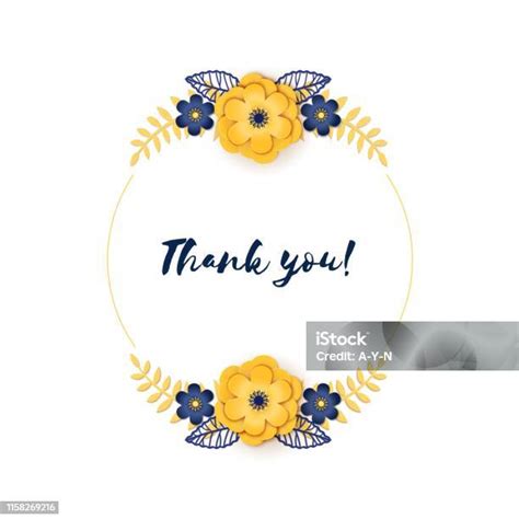 둥근 꽃 조성으로 종이 컷 디자인 흰색 배경에 종이 판타지 꽃 장식원 프레임입니다 템플릿 인사말 전단지 날짜를 저장 당신에게 카드를 감사합니다 벡터 일러스트레이션 3차원