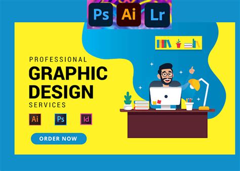 Any Graphic Design Task In Adobe Illustrator And Adobe Photoshop By