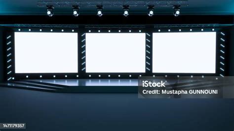 모형을 위한 빈 무대 디자인 Led 스크린이 있는 무대 이벤트 0명에 대한 스톡 사진 및 기타 이미지 0명 개념 개념과 주제 Istock