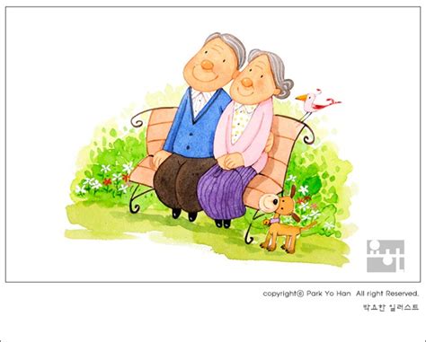 노인 노후 안정 이미지 그림 일러스트 박요한일러스트 네이버 블로그