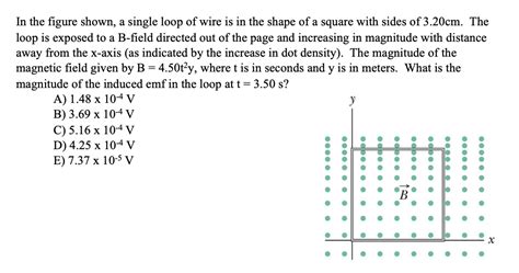 solved in the figure shown a single loop of wire is in the
